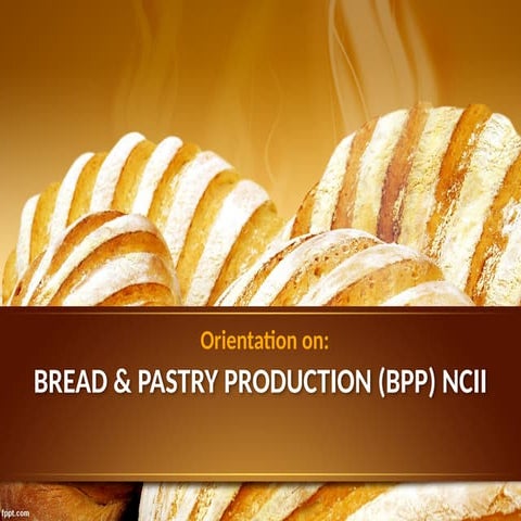 Tr bread and pastry production nc ii | PDF