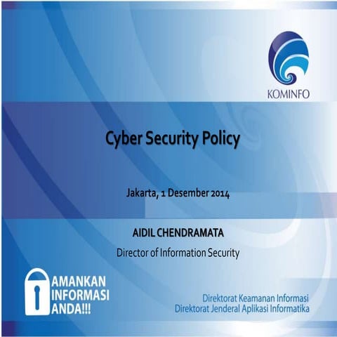 Cybersecurity Policy - Director of Information Security | PPT