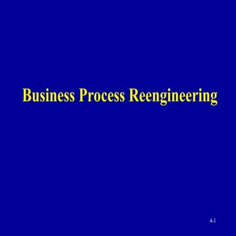 Business Process Re engineering | PPT