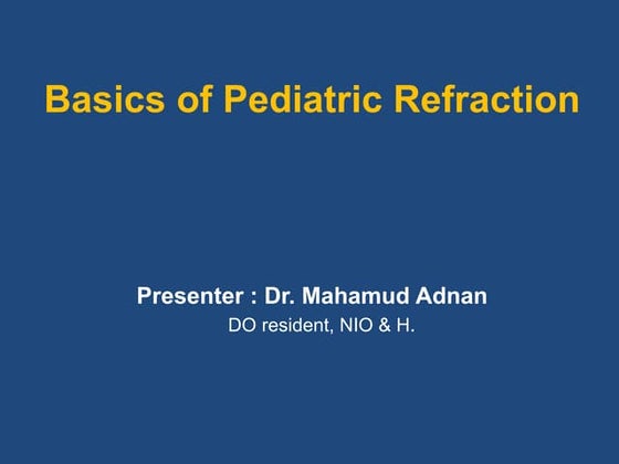 Sheard's criterion and Percival criterion.pptx | Eye and Vision ...