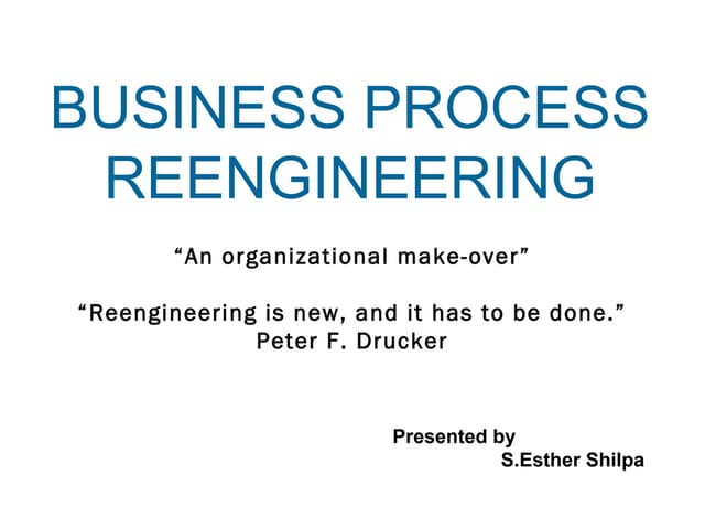 Business process re engineering | PPTX