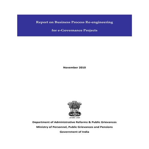 Government Process Re Engineering | PPTX