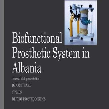 journal cub presentation on Bps denture/biofunctional prosthetic system ...