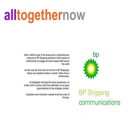 BP Shipping Case Study | PPT | Business Expos & Conferences | Events