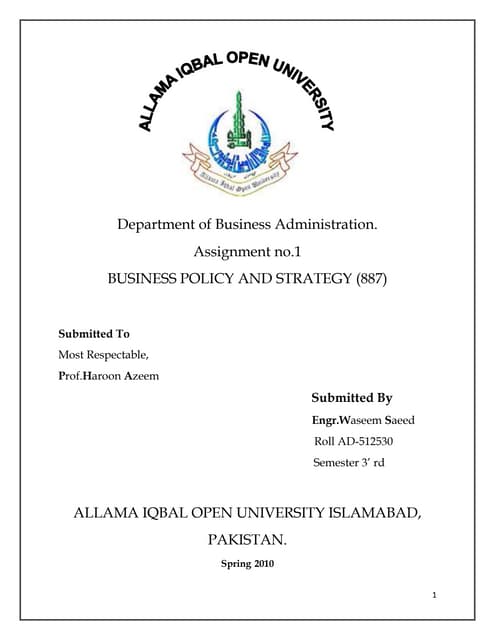 Ucp Assignment Paper | PDF