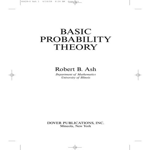 Probability Theory | PDF