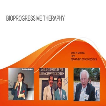 Bioprogressive theraphy | PPTX
