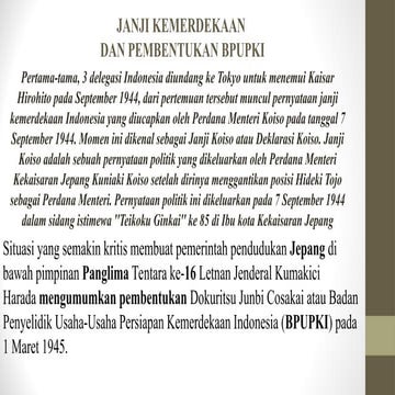 BPUPKI PPKI SEKITAR PROKLAMASI SIDANG PPKI PEMBENTUKAN KELENGKAPAN ...