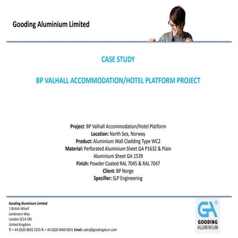 Aluminium Wall Cladding Case Study for BP Valhall Accommodation/Hotel ...