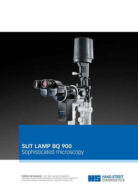 Slit lamp BI 900 brochure | PDF