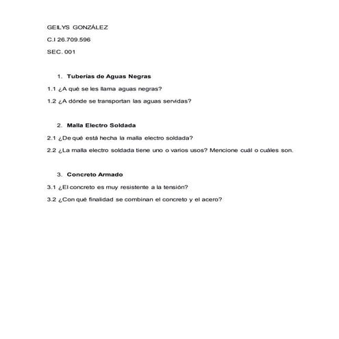 Preguntas del vocabulario | DOCX