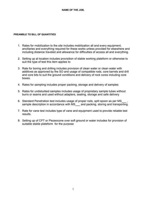 Bill of Quantities ( Door and Window ) | DOCX