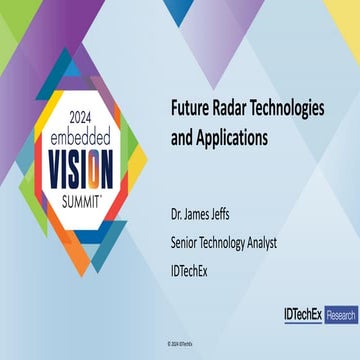 “Future Radar Technologies and Applications,” a Presentation from ...