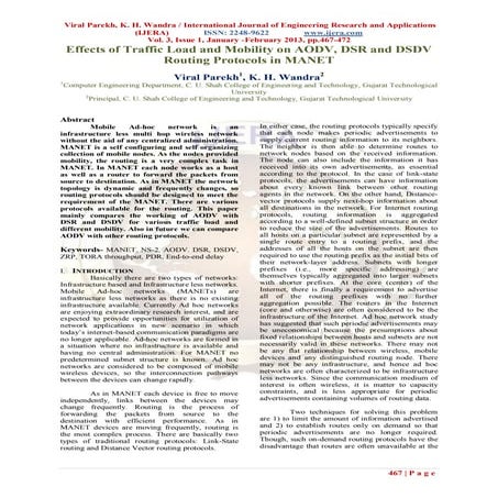 Comparative Analysis Of Manet Reactive Protocols