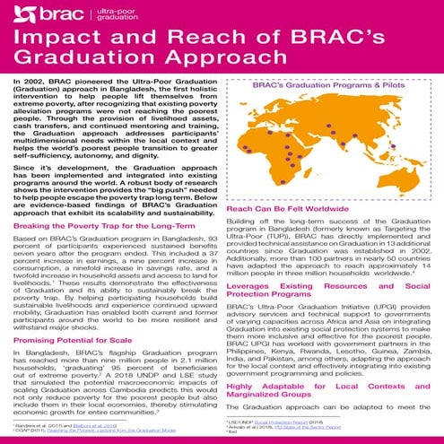 Brac graduation-impact-and-reach-brief | PDF