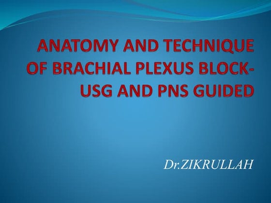 Pec I and PECS II, serratus anterior block | PPT