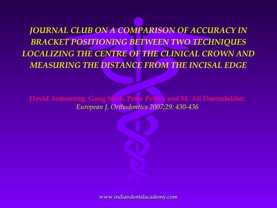 Orthodontic bracket Prescription chart | PDF | Oral care | Personal Care
