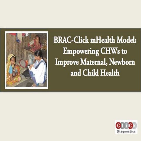 Mobile Maternal, Newborn, and Child Health (MNCH) with BRAC in ...