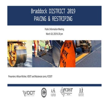 Braddock District 2019 Paving and Restriping: Public Information ...