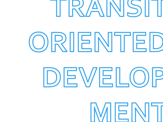 TOD - Transit Oriented Development | PDF | Developmental Sites | Real ...