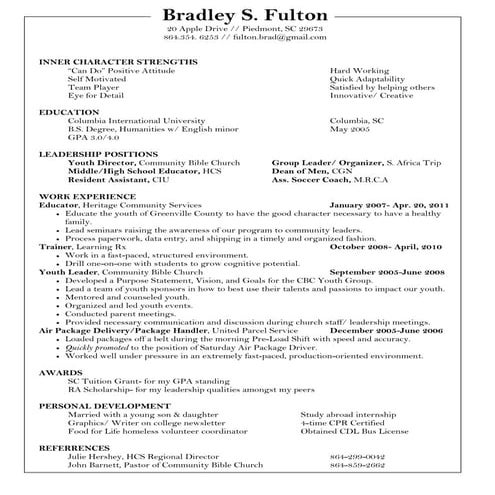 MES Resume 7-15 | PDF