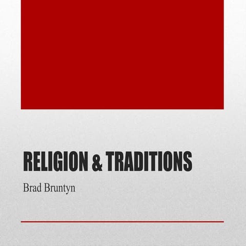 Brad religion & traditions | PPT