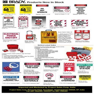 Brady LOTO and Facility Signages in stock with Project Sales Corp ...