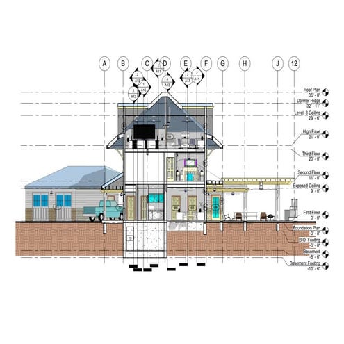Small House Section Section 1 Long Axis N S | PDF
