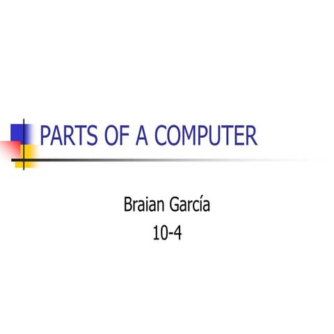 Computer for class 6th | PPT