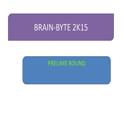 Brain byte 2 k15 prelims | PPT