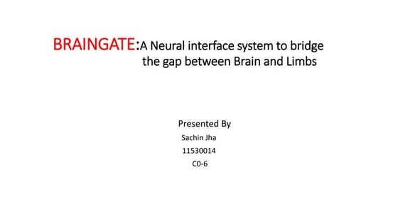 brain computer-interfaces PPT | PPT | Brain and Nervous System ...