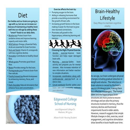 Brain healthy lifestyle | PDF
