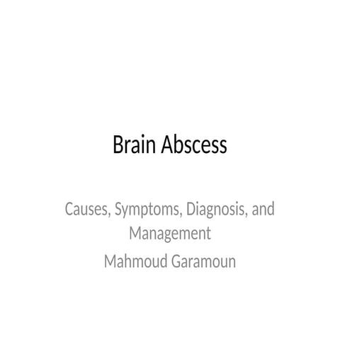 Brain Abscess from the Neurosurgical POV.pptx