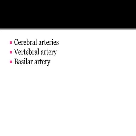 Anatomy of the anterior cerebral artery (ACA) | PPT