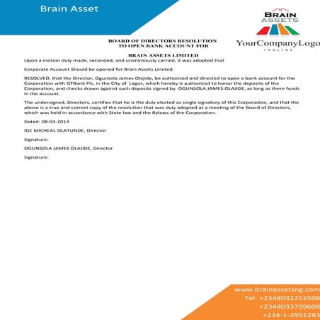 Brain assets application | DOC