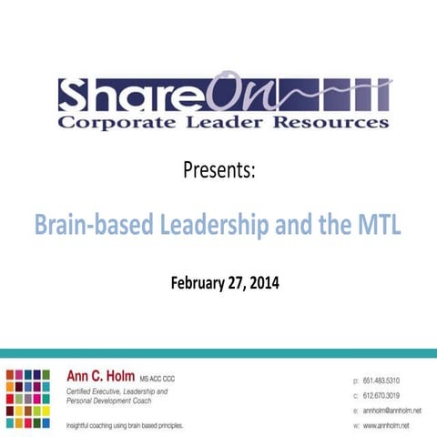 Brain based leadership | PPTX