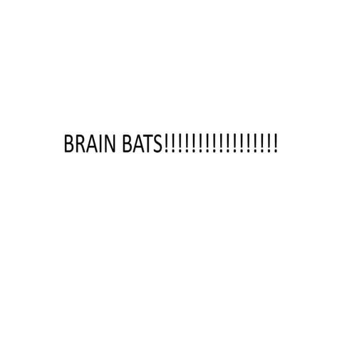 Brain bats!!!!!!!!!!!!!!!!! | PPTX