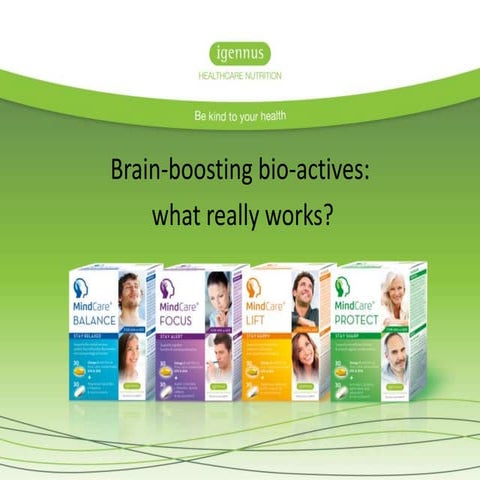 Brain boosting bio-actives: what really works? | PPTX