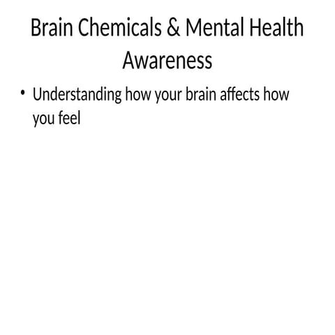 Understanding Brain Chemicals and Their Impact on Mental Health ...