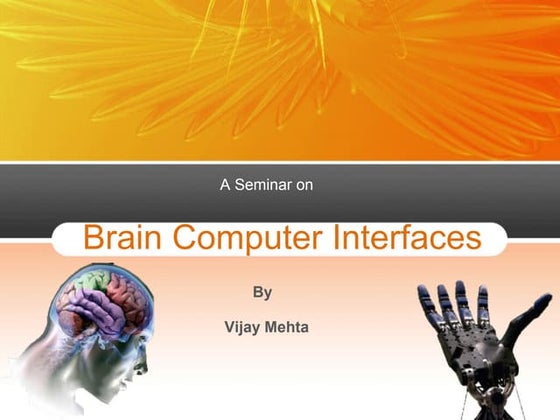 Brain Computer Interfaces Ppt Ppt Brain And Nervous System Disorders Diseases And Conditions