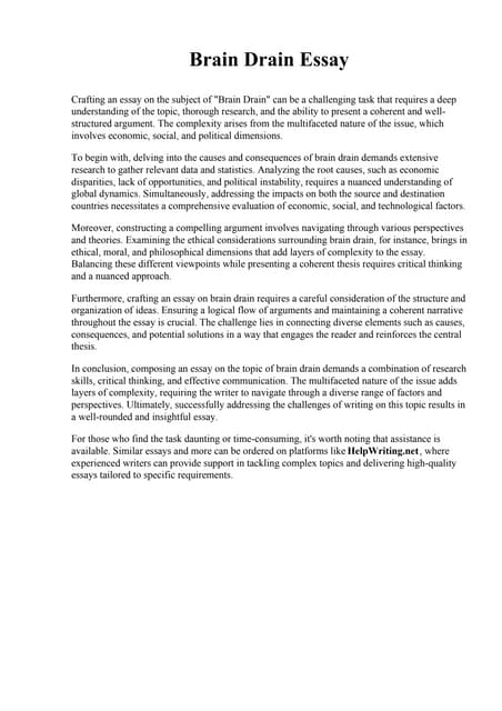 Essay On Brain Drain.pdf