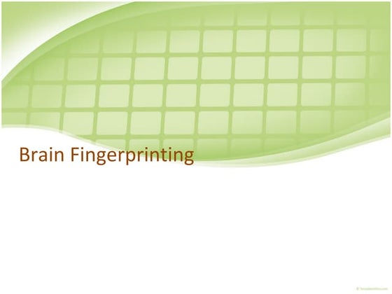 Brainfingerprinting | PPTX