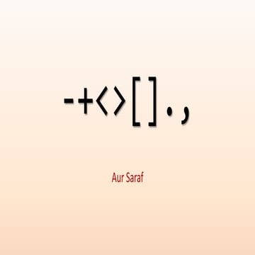 Virtual Machines and Brainfuck | PPT