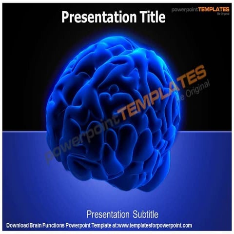 Brain Functions Powerpoint Template - templatesforpowerpoint.com ...