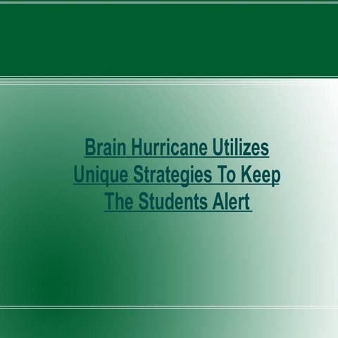 Brain Hurricane Tutoring | PPT