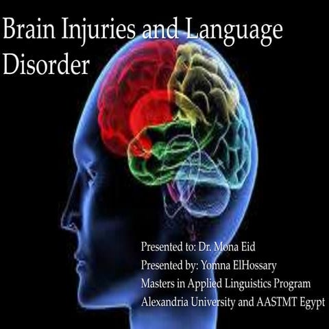 Brain injuries and language disorder | PPTX