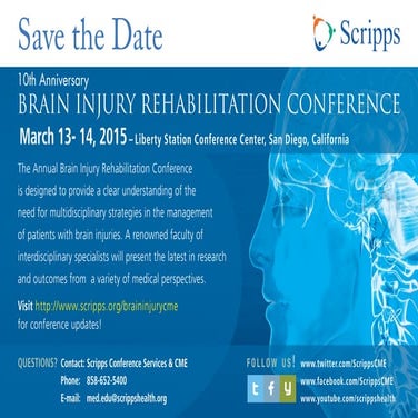 Brain Injury Conference Brochure 2015 | PDF