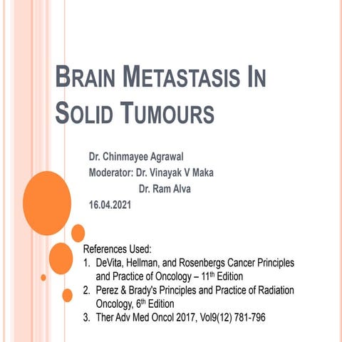 Brain metastasis | PPTX