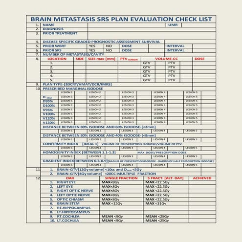 SRS BRAIN MET PLAN EVALUATION | DOCX