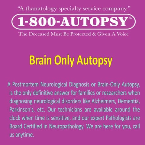 Brain only autopsy company | PPT